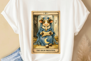 Cow Tarot Cards Clipart, 22 PNG Graphic by digitalplannerland ...