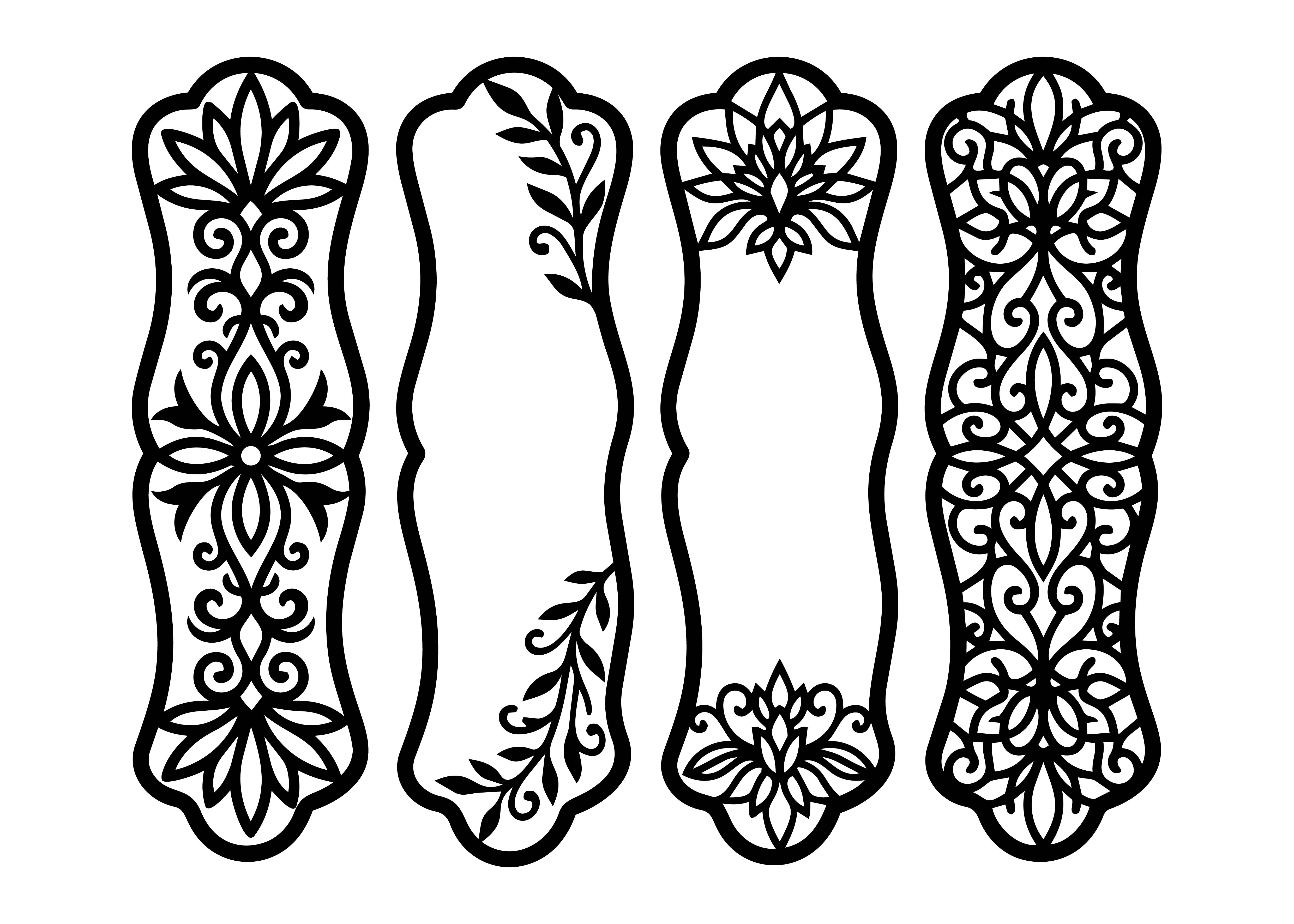 Floral Border Panel EPS Bundle Graphic by Carott Art · Creative Fabrica