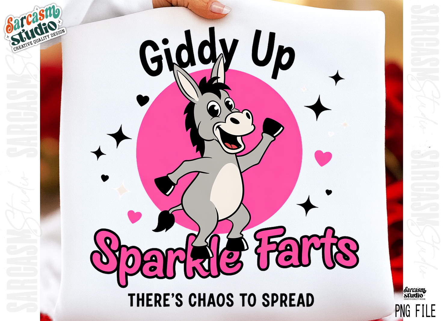Giddy Up Sparkle Farts Unicorn Funny PNG Graphic by Sarcasm Studio ...