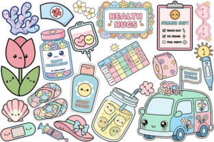 Kawaii Summer Nurse Clipart Bundle Graphic by CraftsyCraftersStudio ...