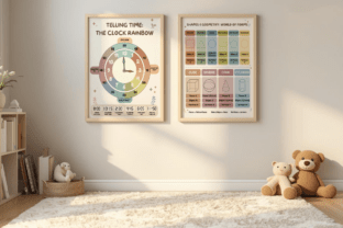 Math Education Poster Bundle for Kids Graphic by SpreadsheetsHub ...