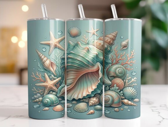 Cute Sea Turtle 20oz Tumbler Wrap PNG Graphic by RahatKDP · Creative ...