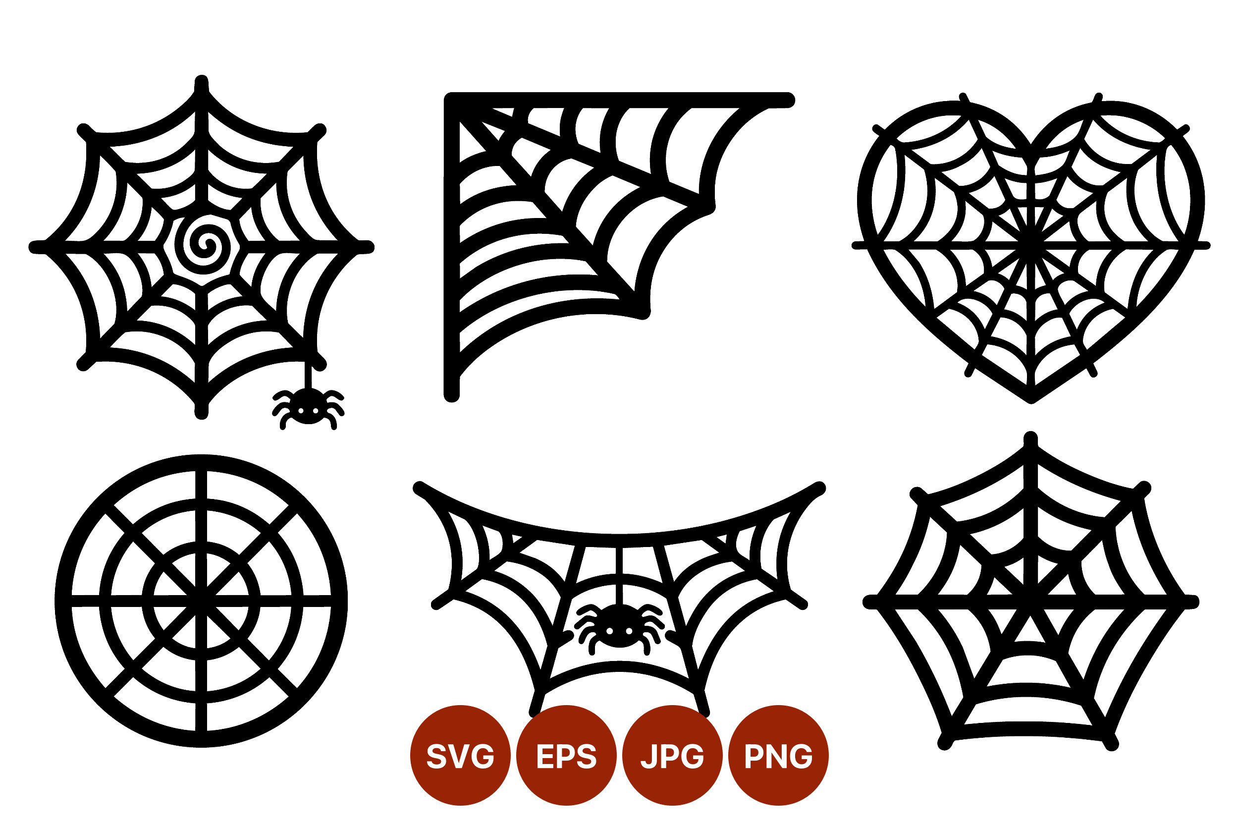 Spiderweb Halloween Vector Set Graphic by DesignVectx · Creative Fabrica