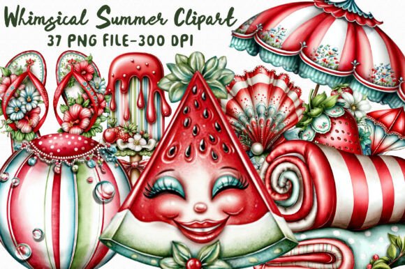 Whimsical Summer Animal Clipart Graphic by LibbyWishes · Creative Fabrica
