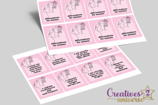 48 Women Affirmation Cards Printable Graphic by Creatives2Universe ...