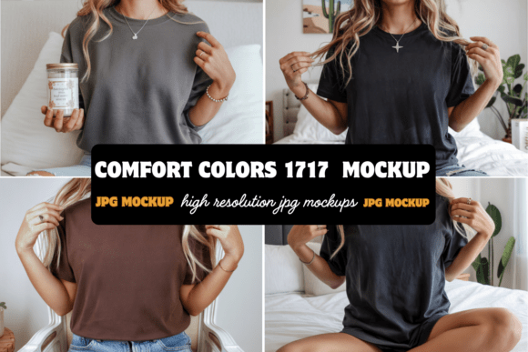 Comfort Colors 1717 Mens T-Shirt Mockups Graphic by Styled Stock Mock ...