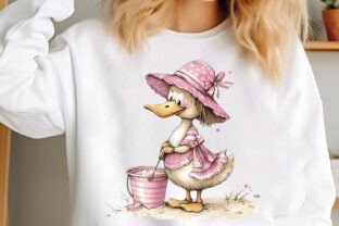 Whimsical Summer Beach Duck Clipart Graphic by ArtStory · Creative Fabrica