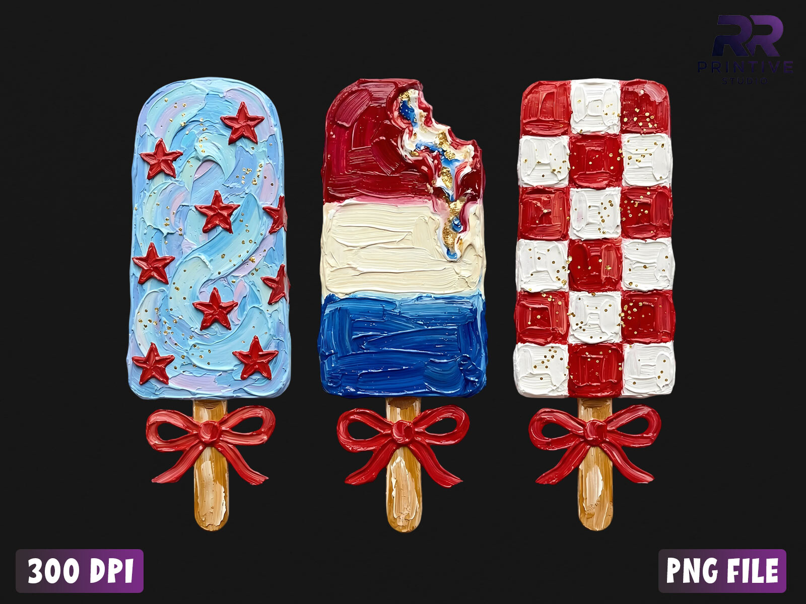 Patriotic Popsicle Art PNG Graphic by RR Printive Studio · Creative Fabrica