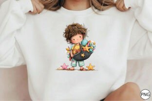 Whimsical Summer Beach Kids Clipart Graphic by Craft Art · Creative Fabrica
