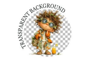 Funny Summer Beach Kids Clipart Graphic by Rose Art · Creative Fabrica