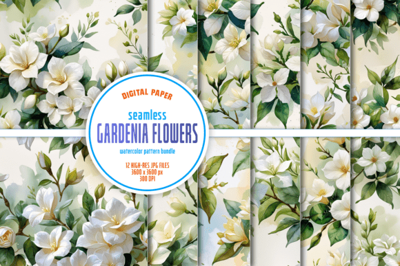 Seamless Daisies Flower Watercolor Pack Graphic by RenatoRi Designs ...