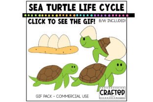Simple Sea Turtle Life Cycle GIF Pack Graphic by craftedwithbliss ...