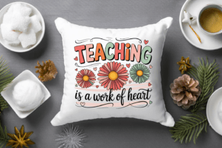 Teacher Floral Quote Design Graphic by Design Station · Creative Fabrica