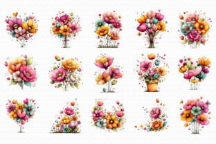 Whimsical Flowers Spring Clipart Graphic by LibbyWishes · Creative Fabrica