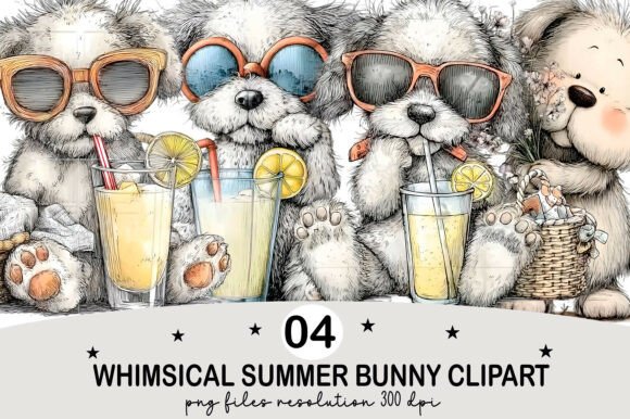 Whimsical Summer Teddy Bear Clipart Graphic by DesignEasy · Creative ...
