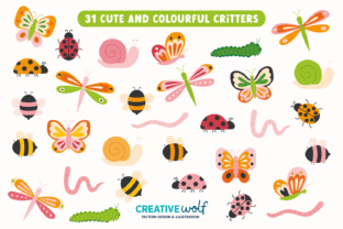 Adorable Spring Critters Clipart Set Graphic by Creative Wolf Design ...