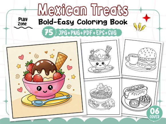 Bold Easy Cozy Kawaii Room Coloring Book Graphic by PLAY ZONE ...