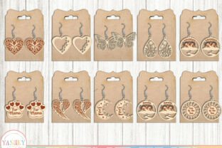 Earring SVG Bundle for Laser Cut · Creative Fabrica