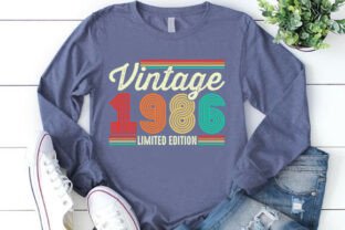 Retro 1986 Birthday Gift Graphic by Rj_king · Creative Fabrica