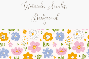 Vintage Retro Floral Seamless Pattern PNG for Kids and Spring Crafts ...