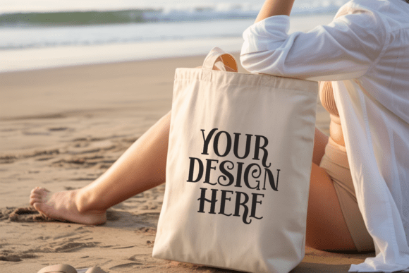 Bella Canvas 3001Y Beach T-Shirt Mockup Graphic by Real POD Mockups ...