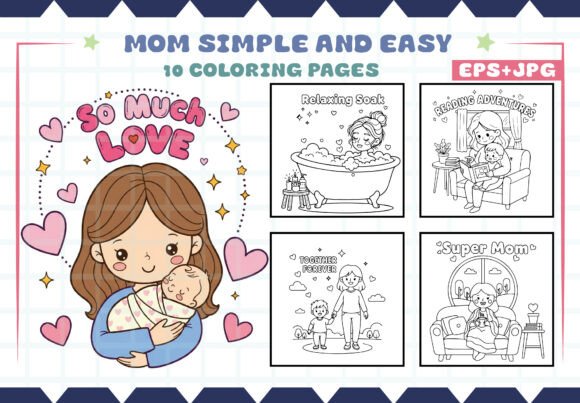 Mothers's Day Gnome Coloring Pages Graphic by Loca shop4 · Creative Fabrica