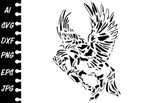 Stencil Winged Horse Pegasus Graphic by MARYCRAFTIRIA · Creative Fabrica