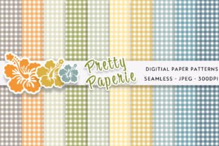 20 Gingham Digital Paper Backgrounds Graphic by Pretty Paperie ...
