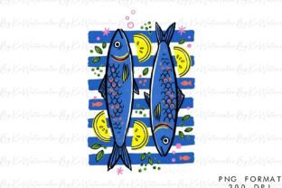Summer Seafood Hand Drawn PNG Bundle Graphic by WatercolorByKr ...