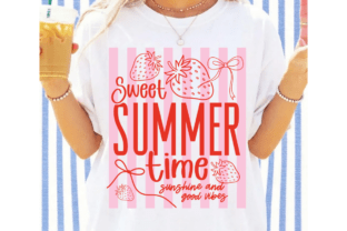 Sweet Summertime SVG, Preppy Summer PNG Graphic by Bee.design ...