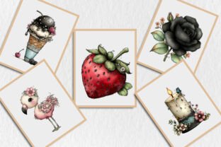 Whimsical Summer Gothic Clipart Graphic by Rose Art · Creative Fabrica