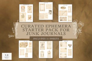 Curated Vintage Ephemera Pack Graphic by Liberty Belle Designs ...