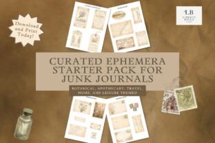 Curated Vintage Ephemera Pack Graphic by Liberty Belle Designs ...