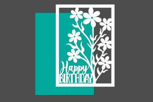 Happy Birthday Flowers Cut Files Graphic by assalwaassalwa · Creative ...
