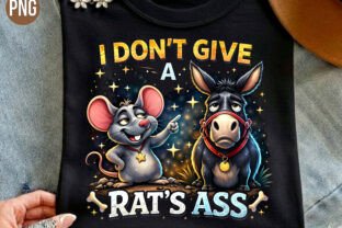 I Don't Give a Rats Ass Funny Donkey PNG Graphic by DIGITAL FOX ...