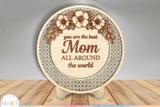 Mother’s Day Round Sign SVG Bundle · Creative Fabrica