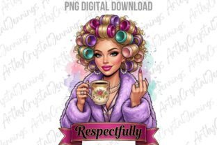 Respectfully Middle Finger Woman PNG Graphic by ArtbyCrystalJennings ...