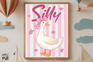 Silly Goose Cute Pink Bow PNG Graphic by Magic Rabbit · Creative Fabrica