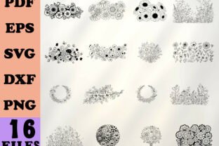 Summer Flowers SVG Bundle Graphic by ninjaaui · Creative Fabrica