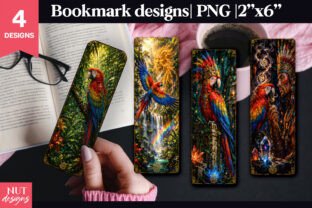 Tropical Parrot Fantasy Bookmark PNG Graphic by natalia.kurtidi ...