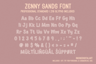Zenny Sands Font by IngingDigitalArt · Creative Fabrica