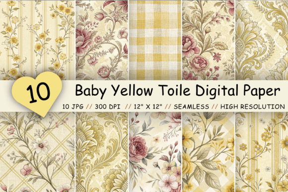 Champagne Pink Toile Digital Paper Pack Graphic by Florid Printables ...