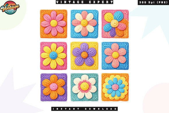 Summer Fruit Floral Crochet Yarn PNG Graphic by Vintage Expert ...