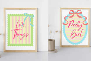Coquette Pastel Scalloped Frame Clipart Graphic by Fatia hafida ...
