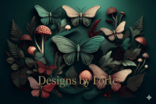 Gothic Botanical Digital Paper Sheets | Graphic by Heidi Vargas-Smith ...