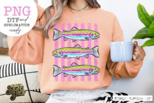 Rainbow Trout PNG, Preppy Lake Days Fish Graphic by The Vintage Signs ...