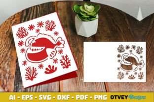 Sea Animals Card Cover Papercut Graphic by Otvey Design · Creative Fabrica
