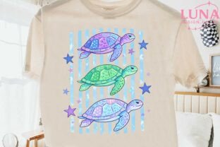 Sea Turtle Trio PNG Clipart Design Graphic by LunaDesignHouse ...