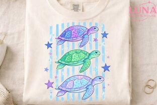 Sea Turtle Trio PNG Clipart Design Graphic by LunaDesignHouse ...