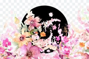 Watercolor Floral Border PNG Graphic by DoFloro · Creative Fabrica
